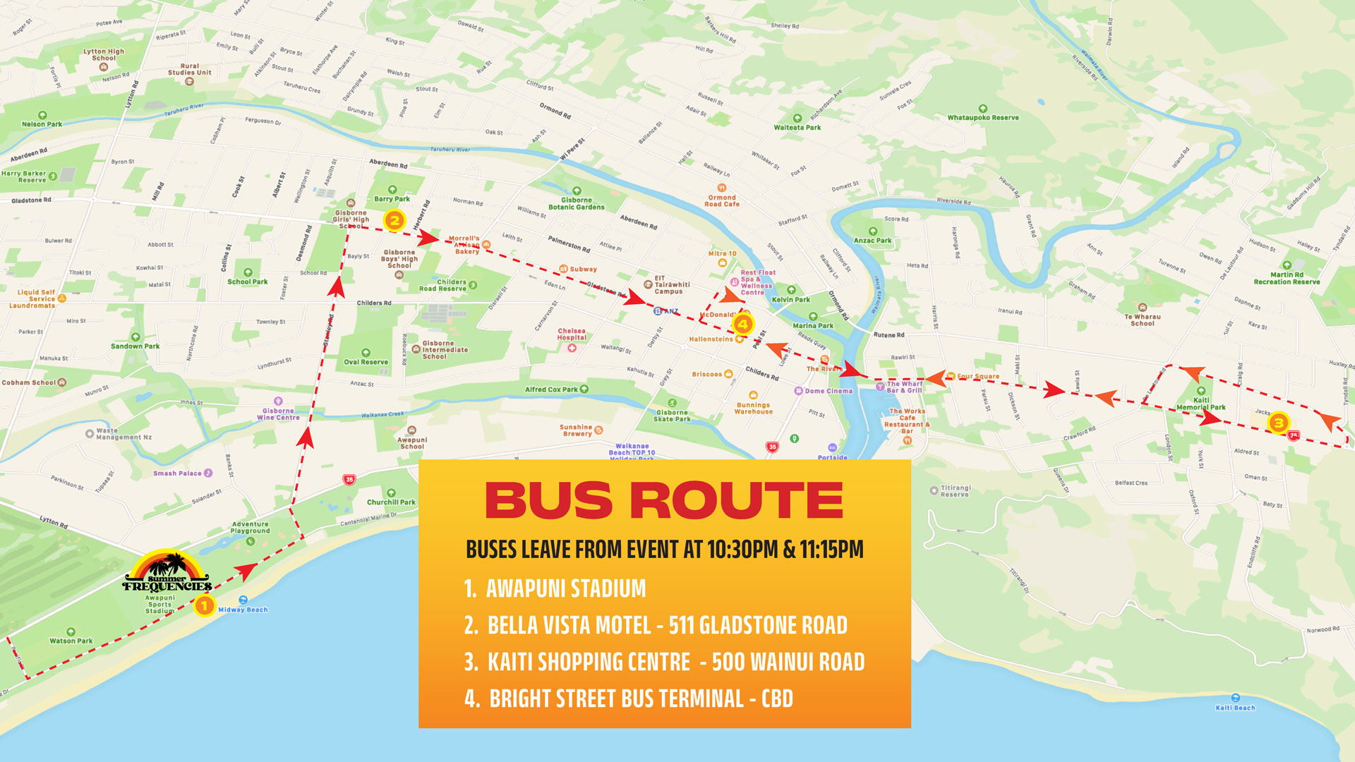 Bus Routes Times Summer Frequencies Bus Routes Times Summer Frequencies
